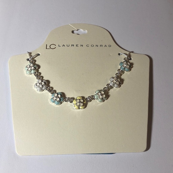 LC Lauren Conrad | Jewelry | Lc Lauren Conrad Enamel Flower Necklace ...